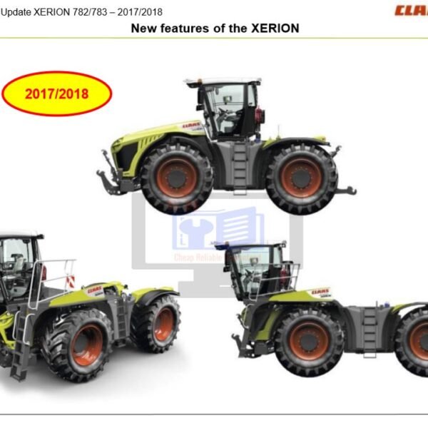 Claas Agricultural XERION 4000, 4500, 5000 Training Manual