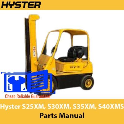 Hyster S25XM, S30XM, S35XM, S40XMS (C10) Forklift Parts Manual